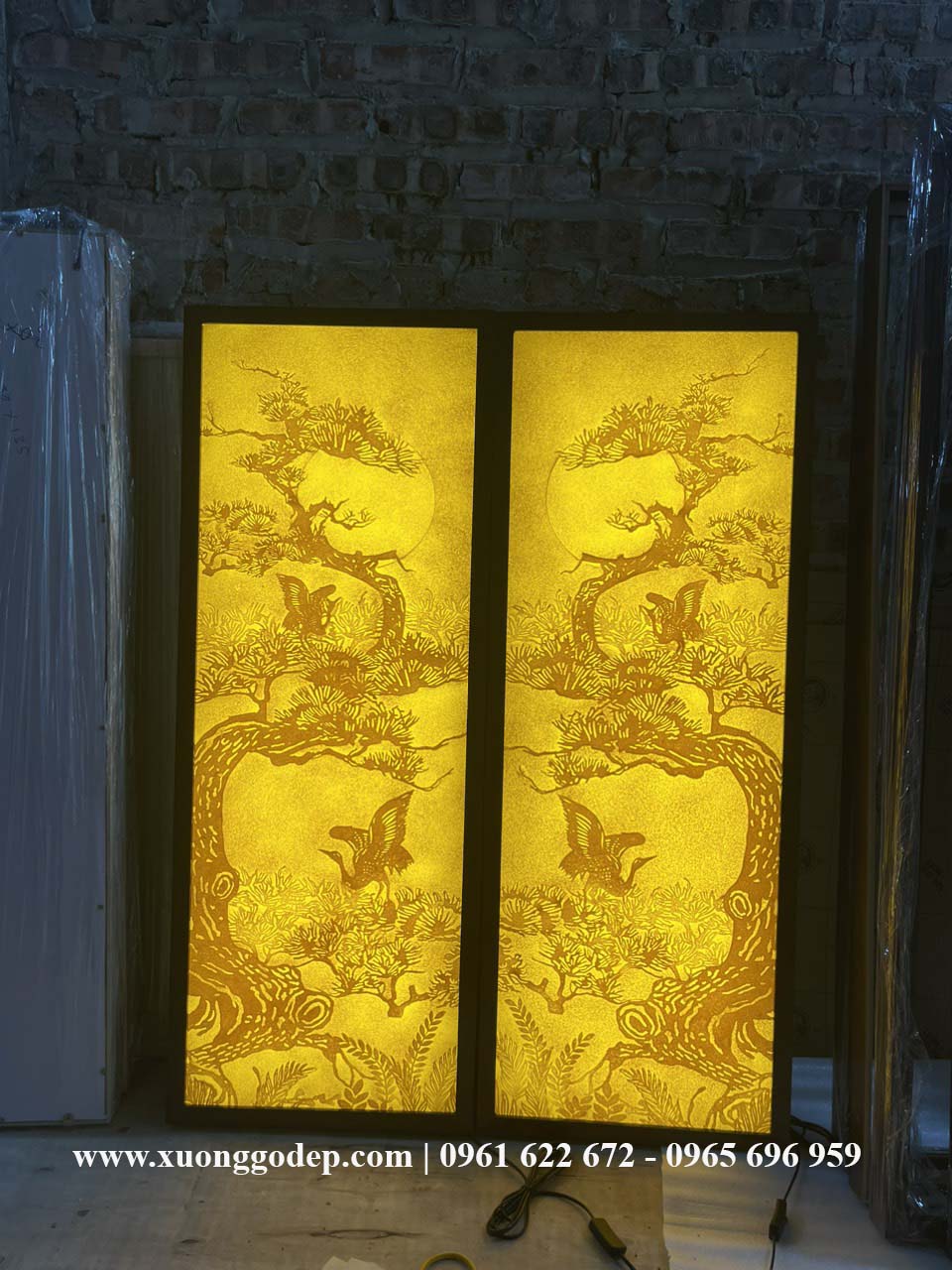 CẶP TRANH TRÚC CHỈ CÂY TÙNG TTC - 123